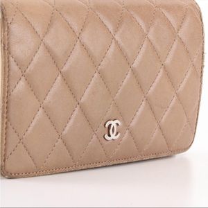 CHANEL | Bags | Chanel Quilted Leather Checkbook Wallet | Poshmark